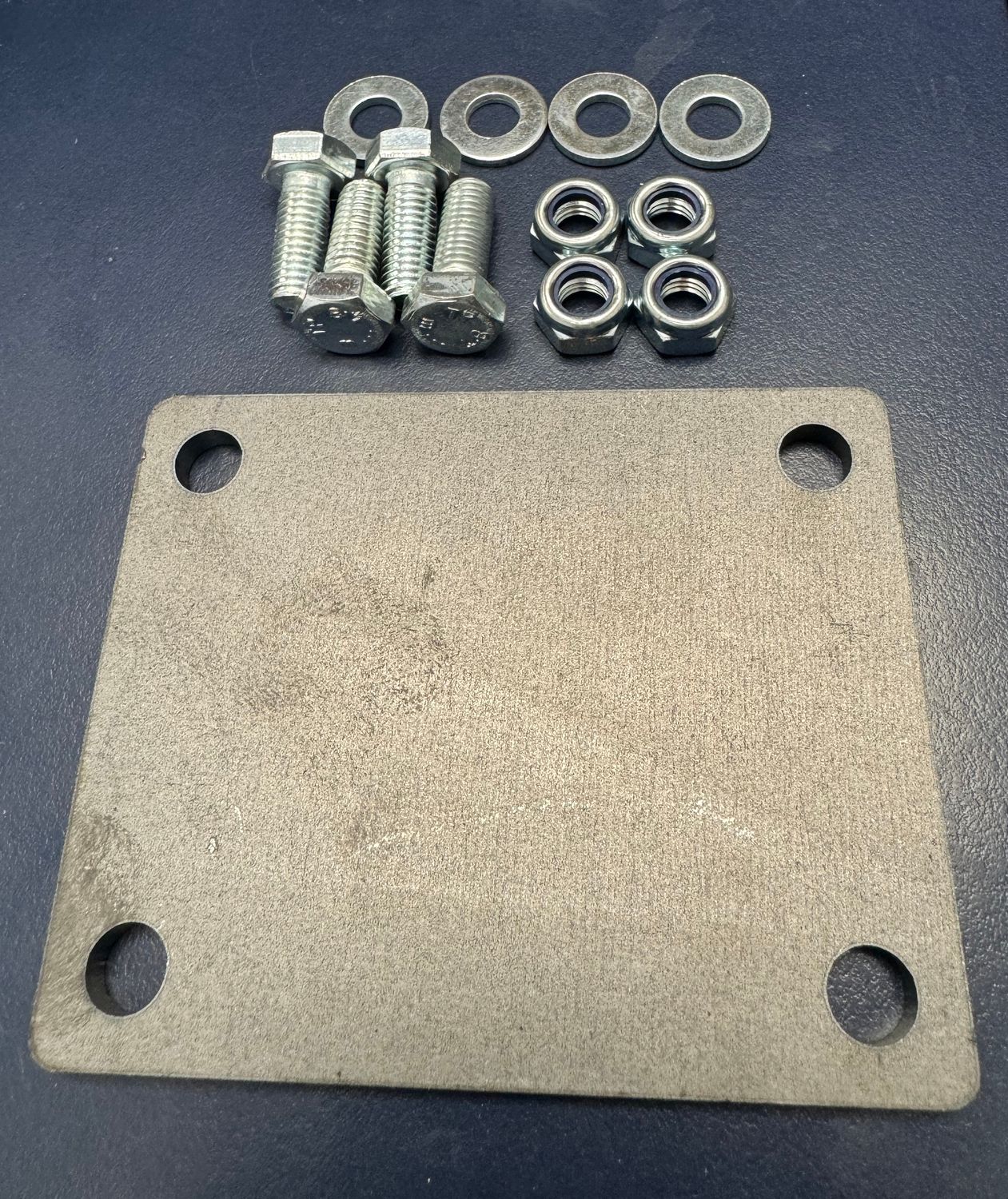 100x80 Castor Mounting Plate Steel