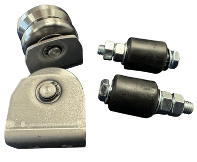 80mm Gate Wheel Kit (2 Wheel Assemblies plus 2 Guides) - V Profile