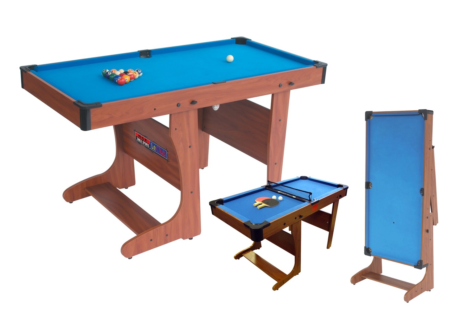 BCE Clifton Folding Pool Table - Blue Cloth 6ft Folds Vertically ... BCE Clifton Folding Pool Table - Blue Cloth 6ft Folds Vertically ...