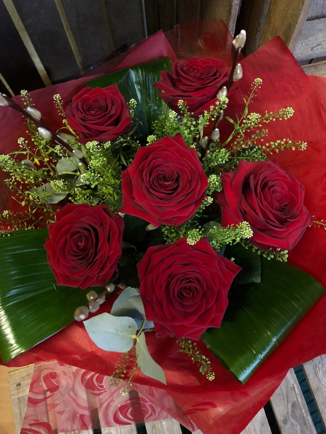 6 Red Rose Bouquet