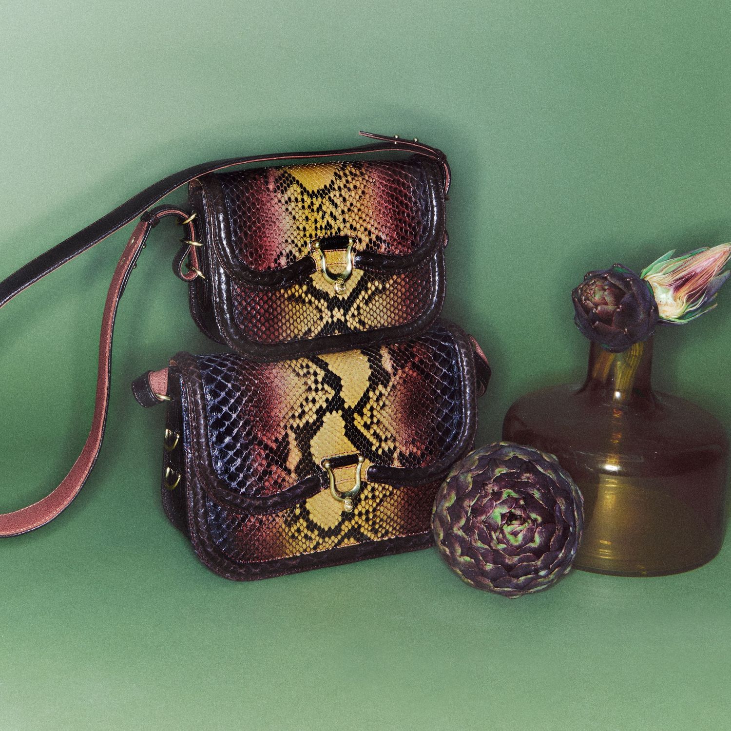 SAC MANON Python Oeil de tigre CLARIS VIROT