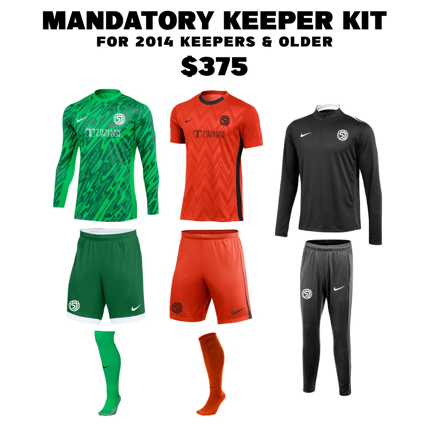 Mandatory Keeper Kit for 2014 Keepers and Older – Store2 – Kombat Soccer