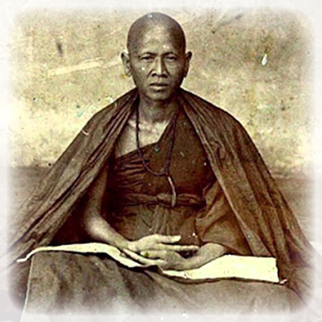 Kroo Ba Srivichai – LP Opasi Photograph Amulet 2507 BE Bathing Ceremony ...