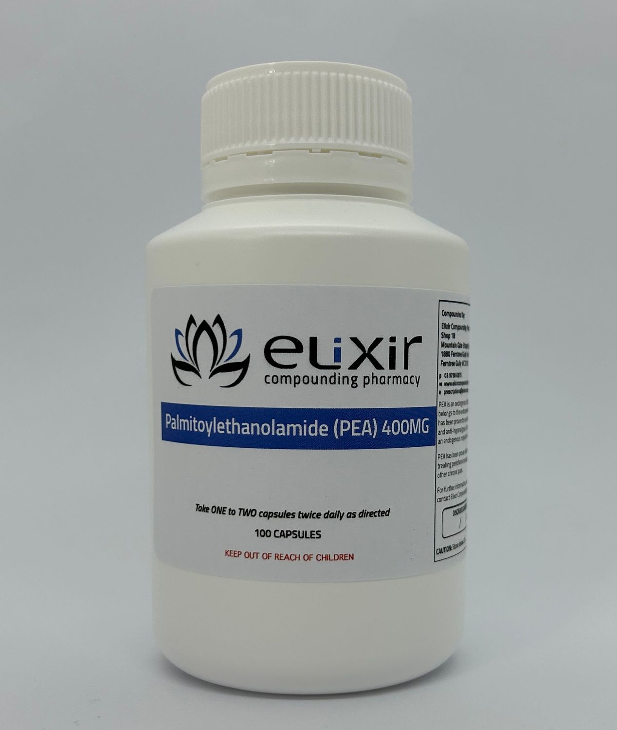 Palmitoylethanolamide (PEA) 400mg - 300 Capsules