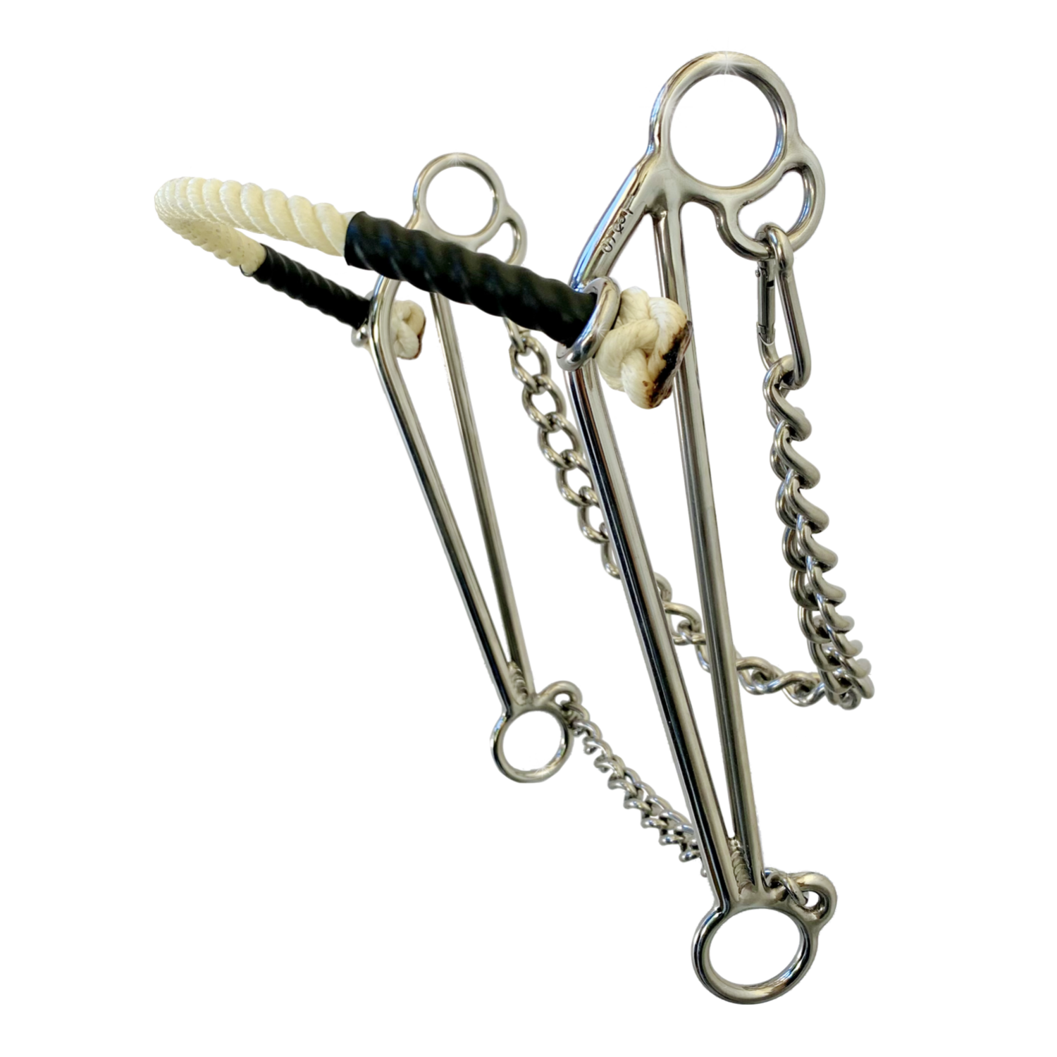 Rollo Hackamore with Rope Nose