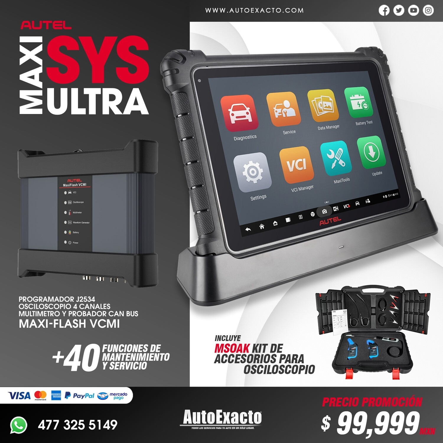 Autel Maxisys Ultra + FCA