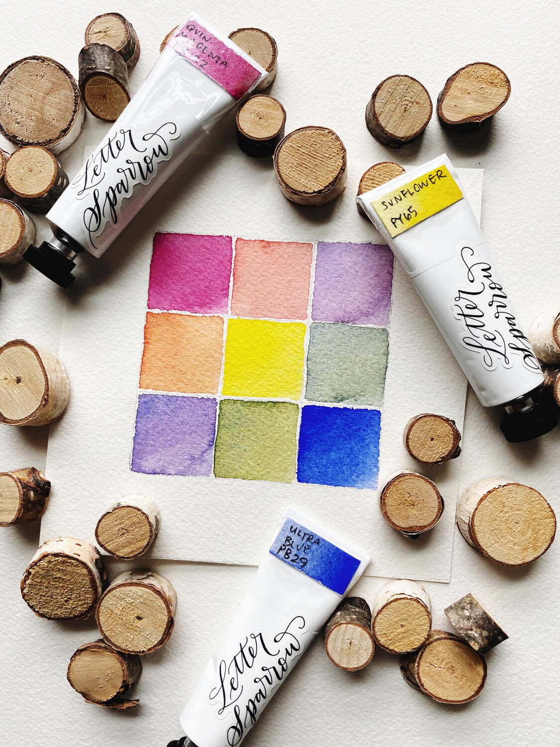 Primary Watercolor Tubes (Set of 3)