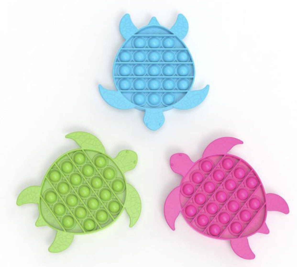 Sea Turtle Shaped Sensory Bubble Popper push pop fidget pop it toy