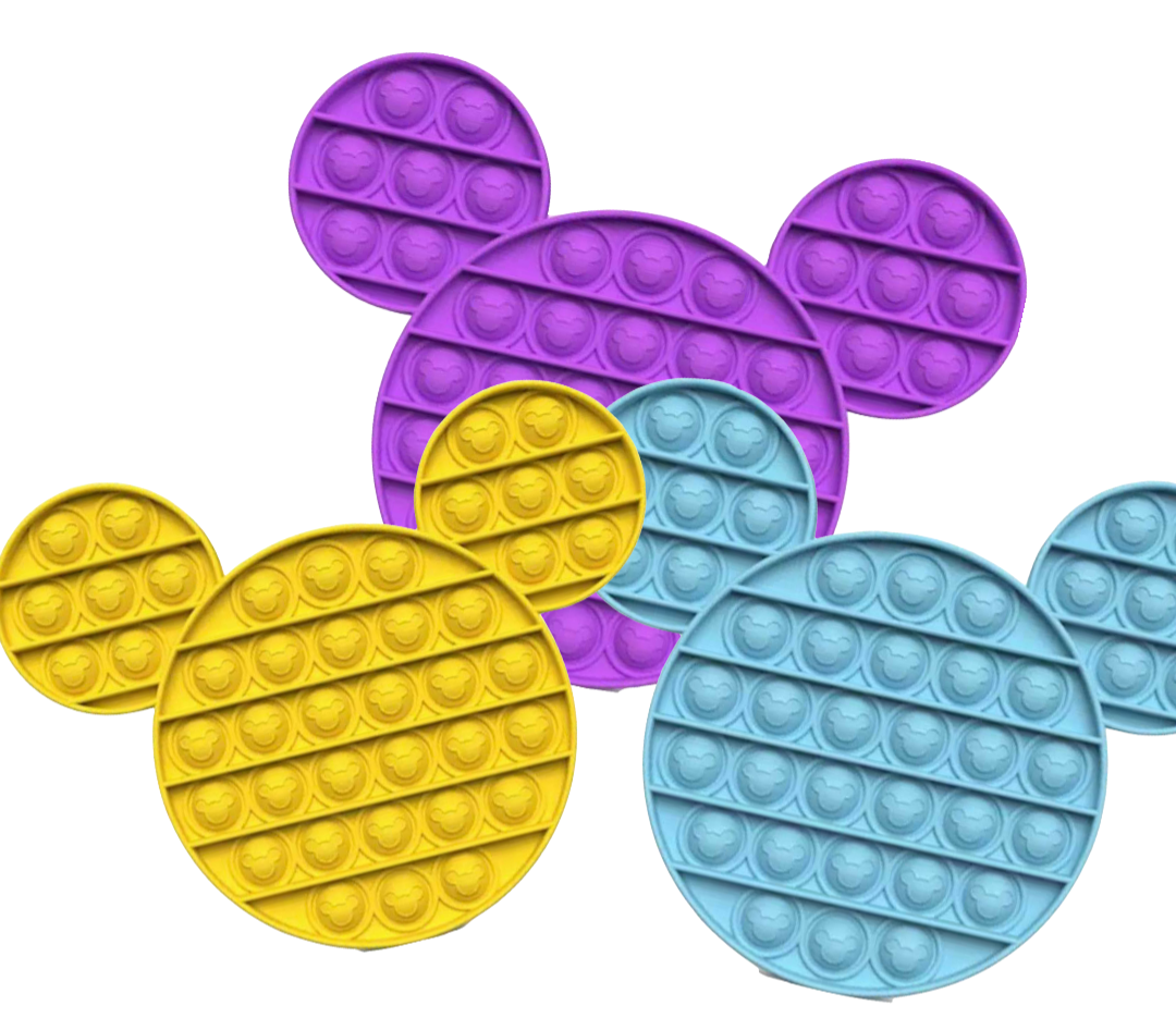 Mickey Mouse Head Shaped Sensory Bubble Popper push pop fidget pop it toy