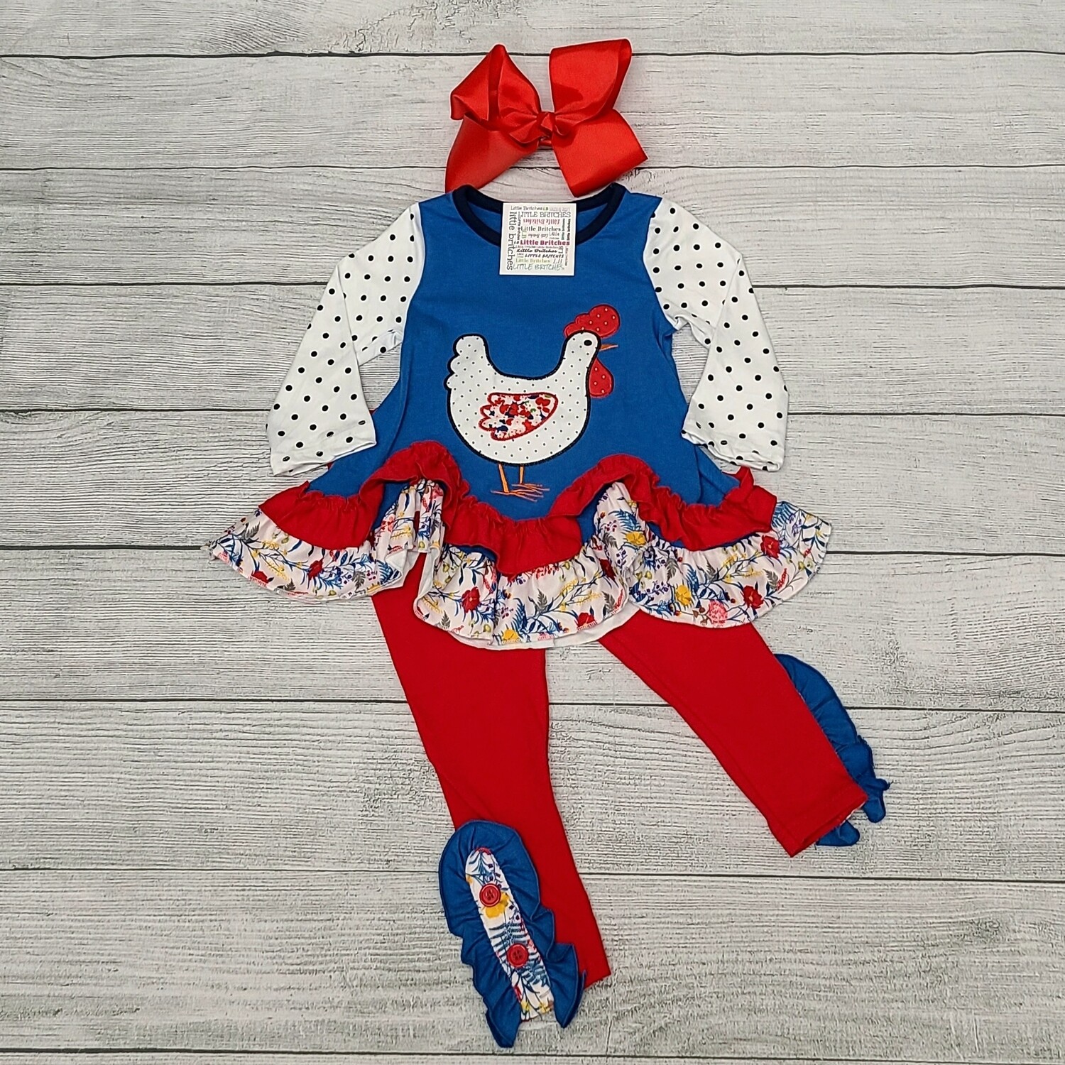 Floral Rooster Boutique Outfit