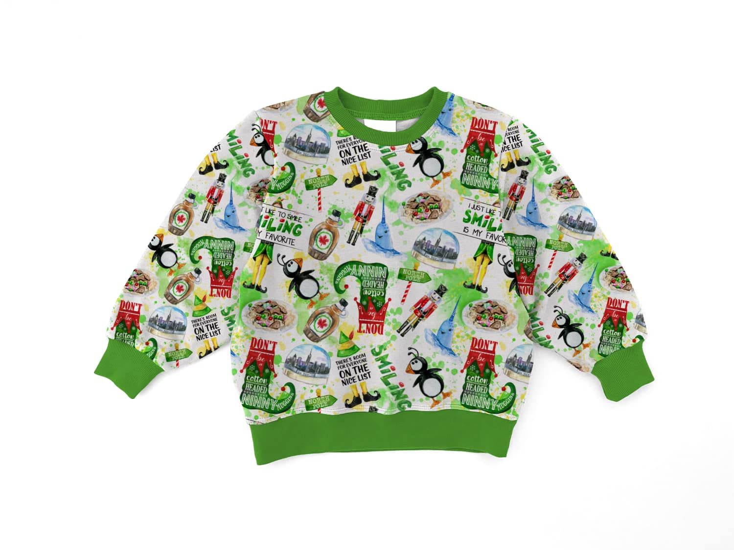 Christmas Crewneck - Bamboo Terry - Buddy Christmas - Ready to Ship