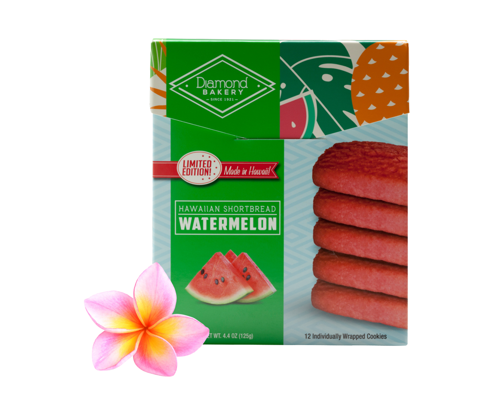 Diamond Bakery Hawaiian Shortbread Cookies - Watermelon 4.4 oz.