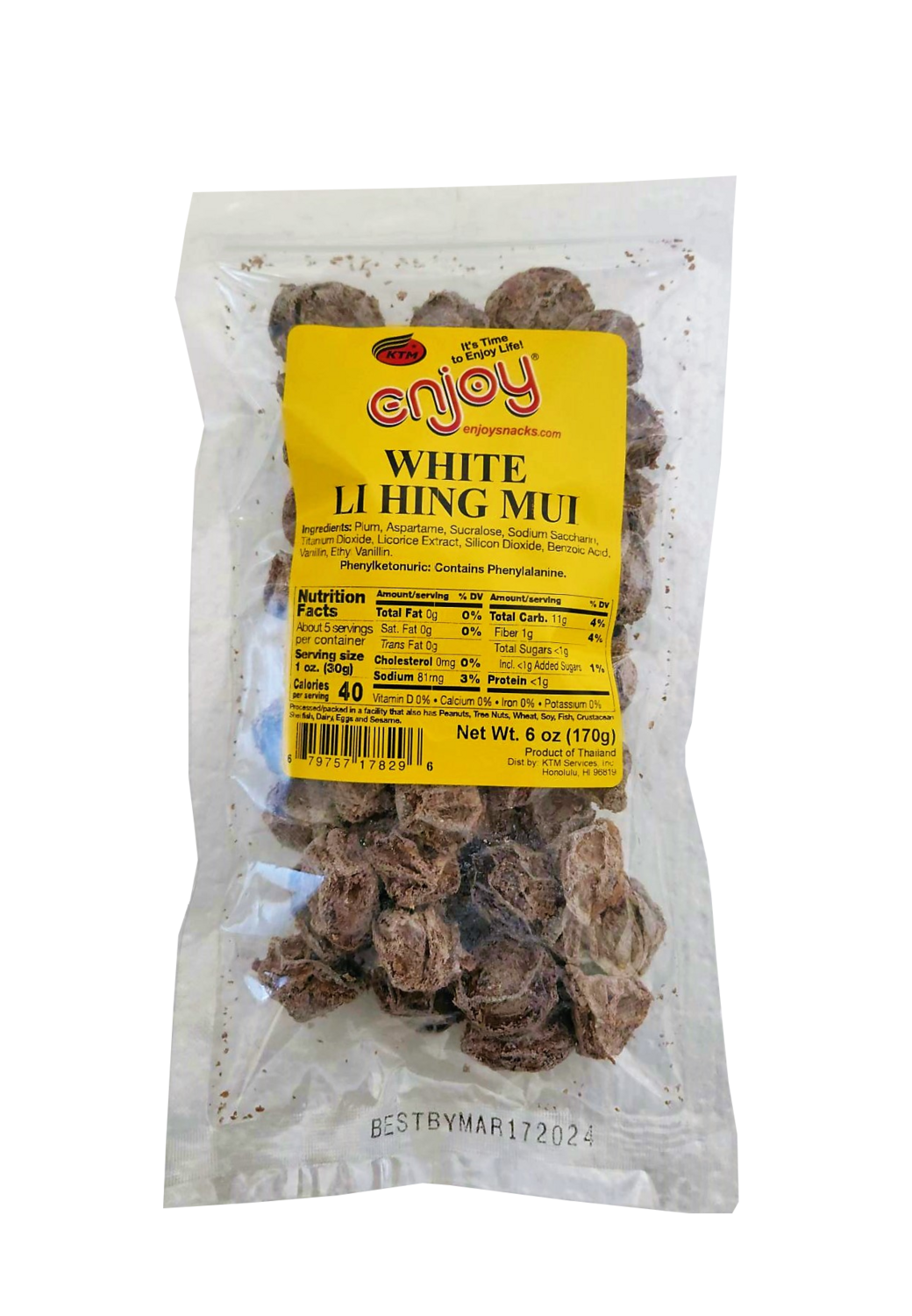 Enjoy White Li Hing Mui 6 oz