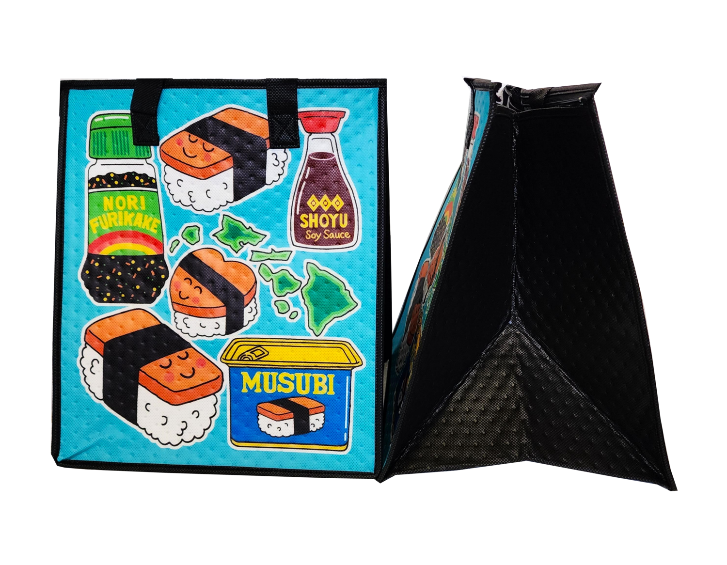 Tropical Paper Garden - Insulated Large Bag - MUSUBI BLISS SKY LARGE