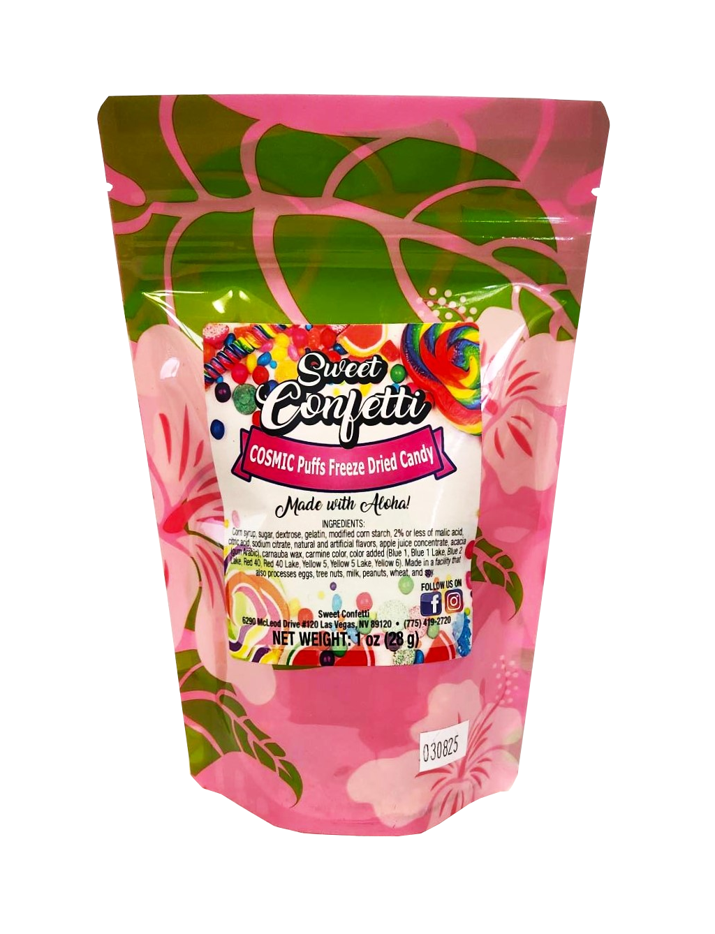 Sweet Confetti Freeze Dried Candy - Cosmic Puffs 1oz