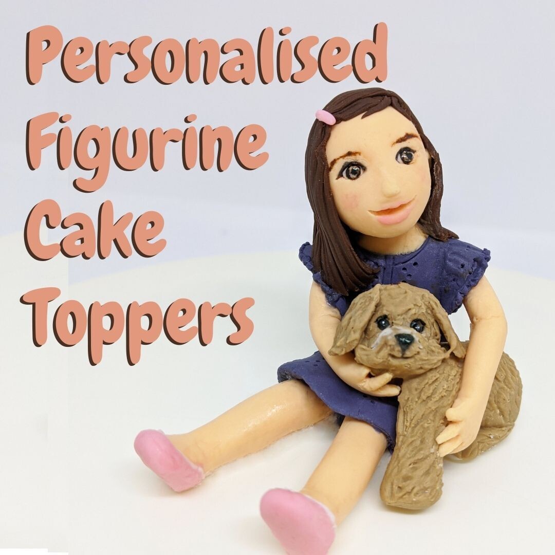 handmade edible personalised custom fondant figurine cake toppers