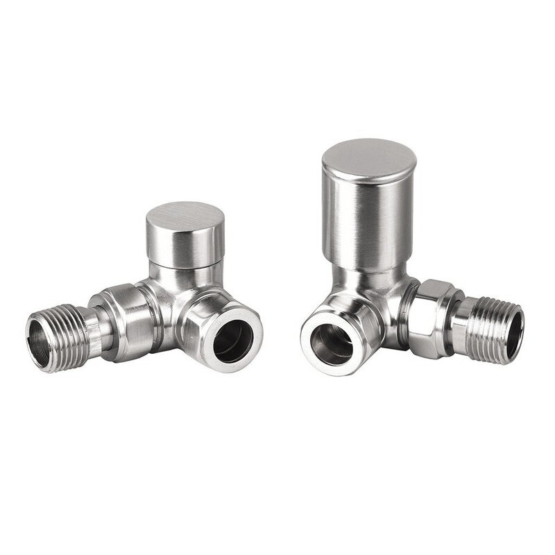 Essential Manual Corner Valve in Brushed Nickel finish