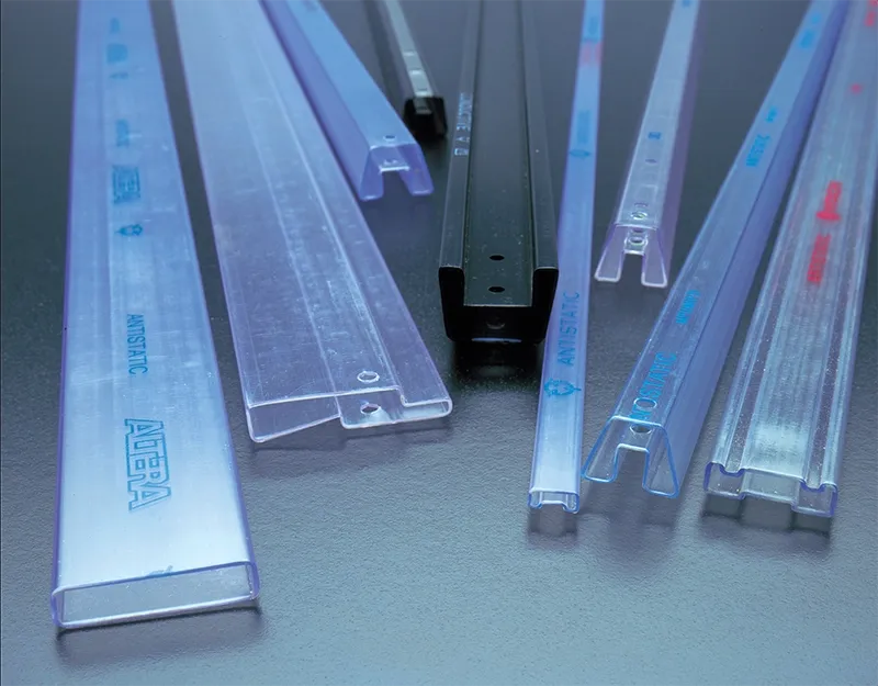 Top Clear Antistatic Shipping Tubes for ICs by Malaster