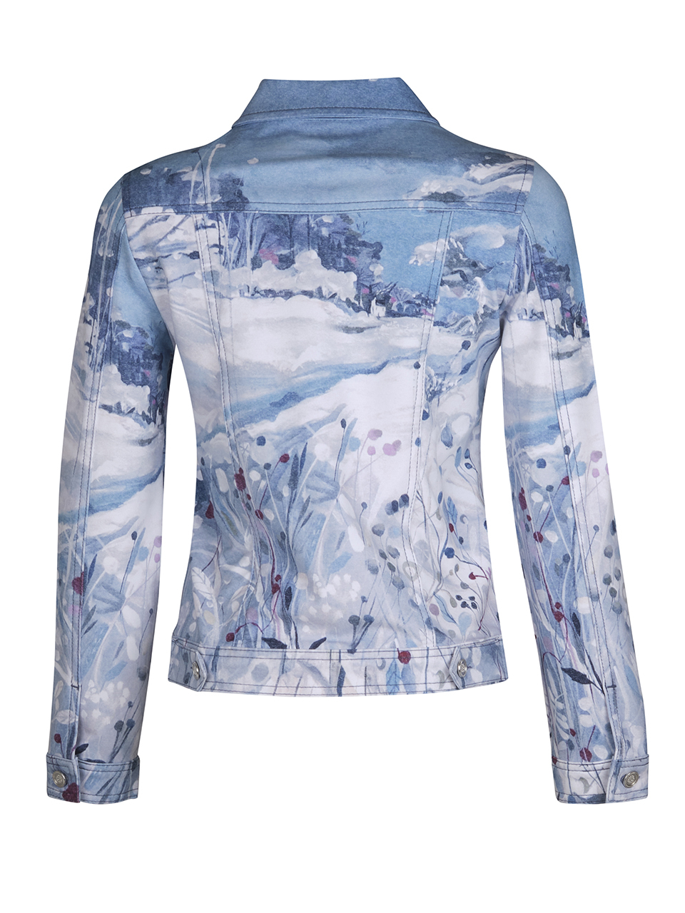 Simply Art Dolcezza: Snowfall Abstract Art Soft Denim Jacket - Store ...