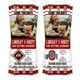 Ohio State Buckeyes baby Shower College Ticket Invitation invite