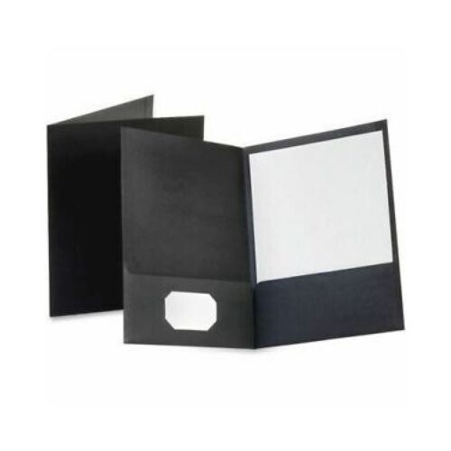 Folder con Bolsillo Color Negro