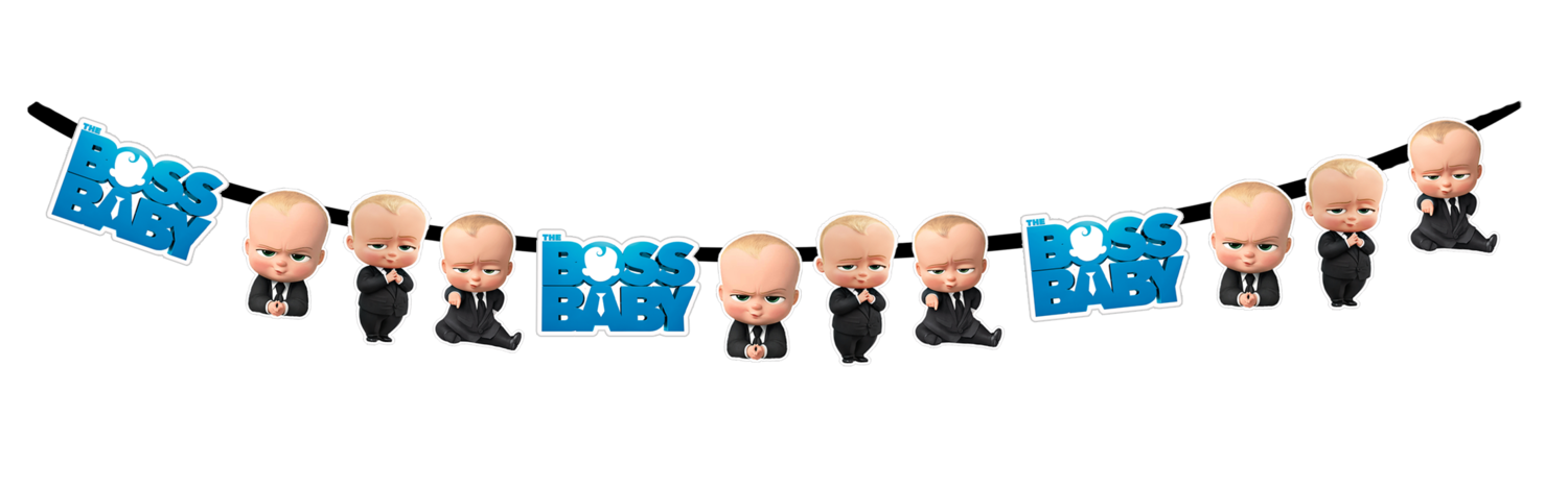 Boss Baby Characters Birthday Bunting Banner