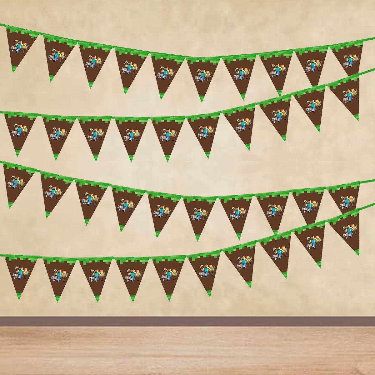 Minecraft pennant / Flag Bunting Banner (10ft)
