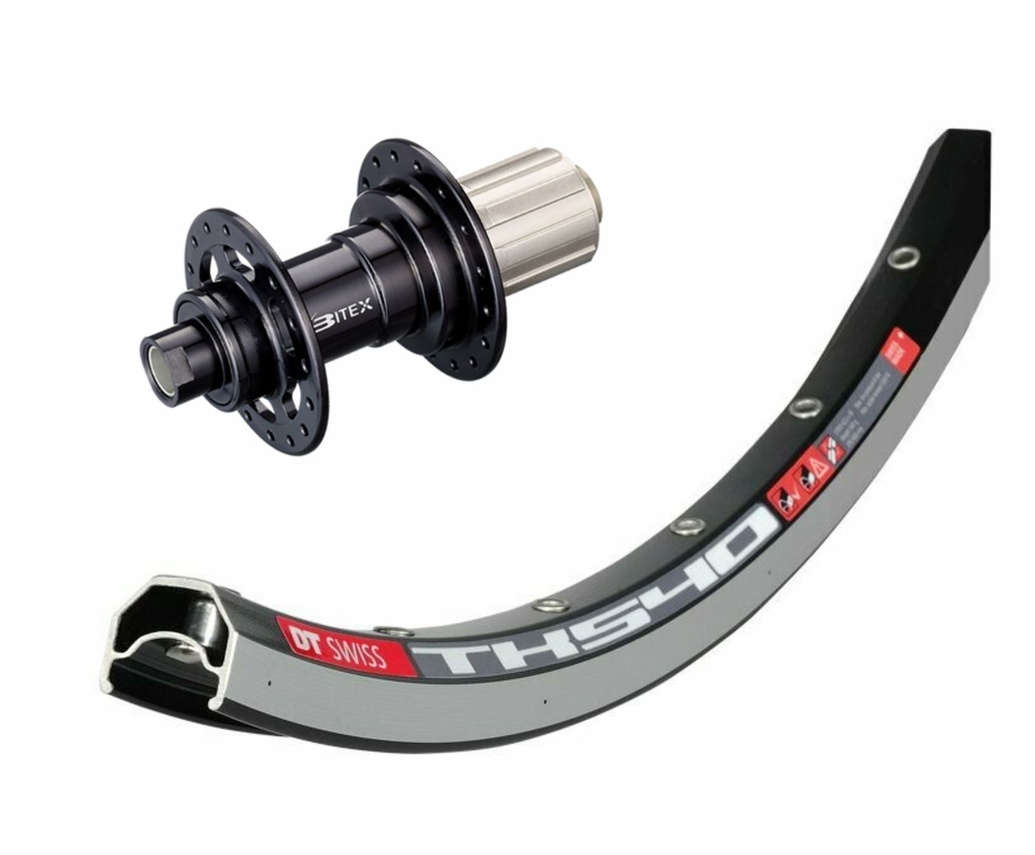 DT Swiss TK 540 rims and Shimano Deore T610 hubs Black