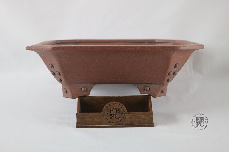 Stone Monkey Ceramics - 27.3cm; Square Drum Pot; 'Angular Geometry ...