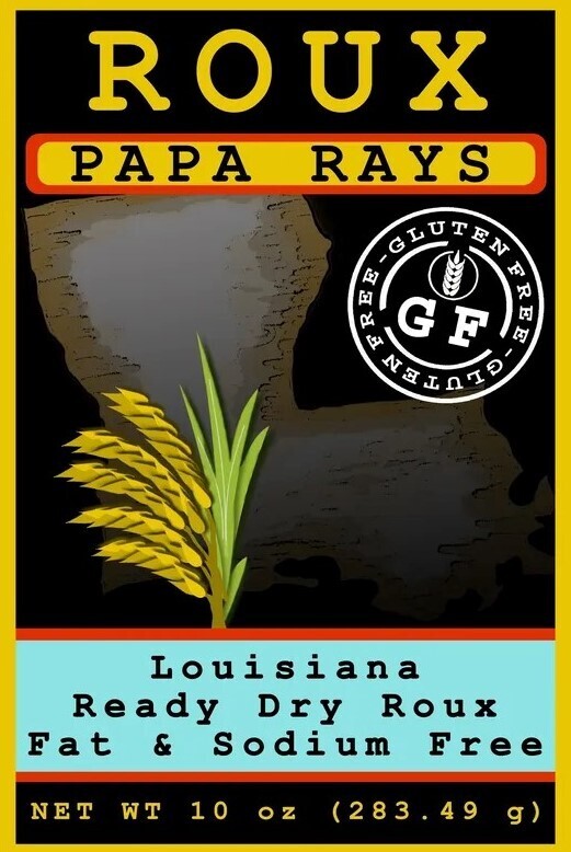 Papa Rays Louisiana Ready Dry Roux Fat Free, Sodium Free & Gluten Free ...