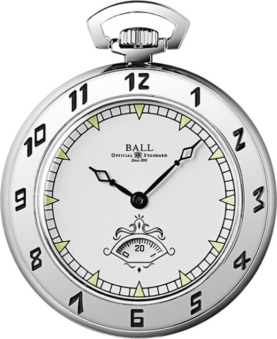 Ball Watch Trainmaster Secometer Pocket Watch (45mm) - Store - Grenon's ...