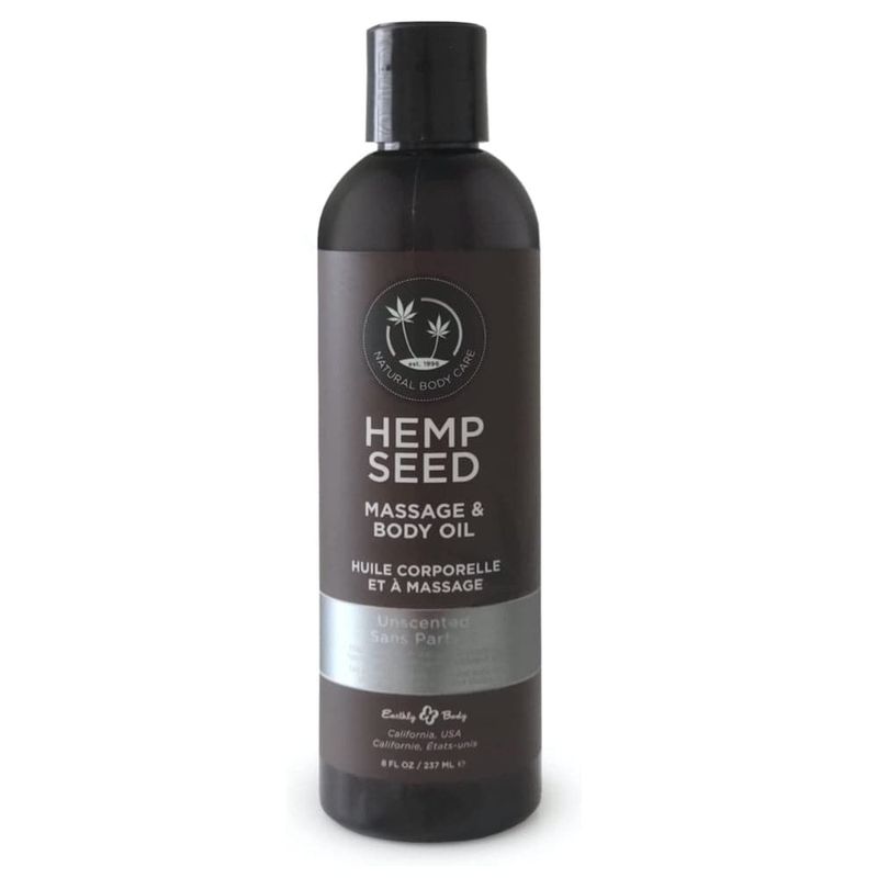 Earthly Body Hemp Seed Massage Oil- Unscented | RodeoH