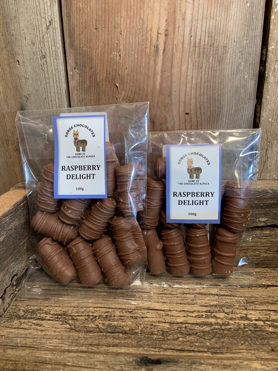 Raspberry Delights, Milk Chocolate Coated