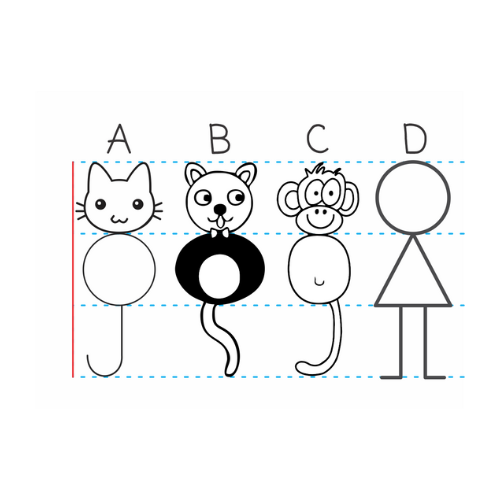 Clever Cat Writing Stamp