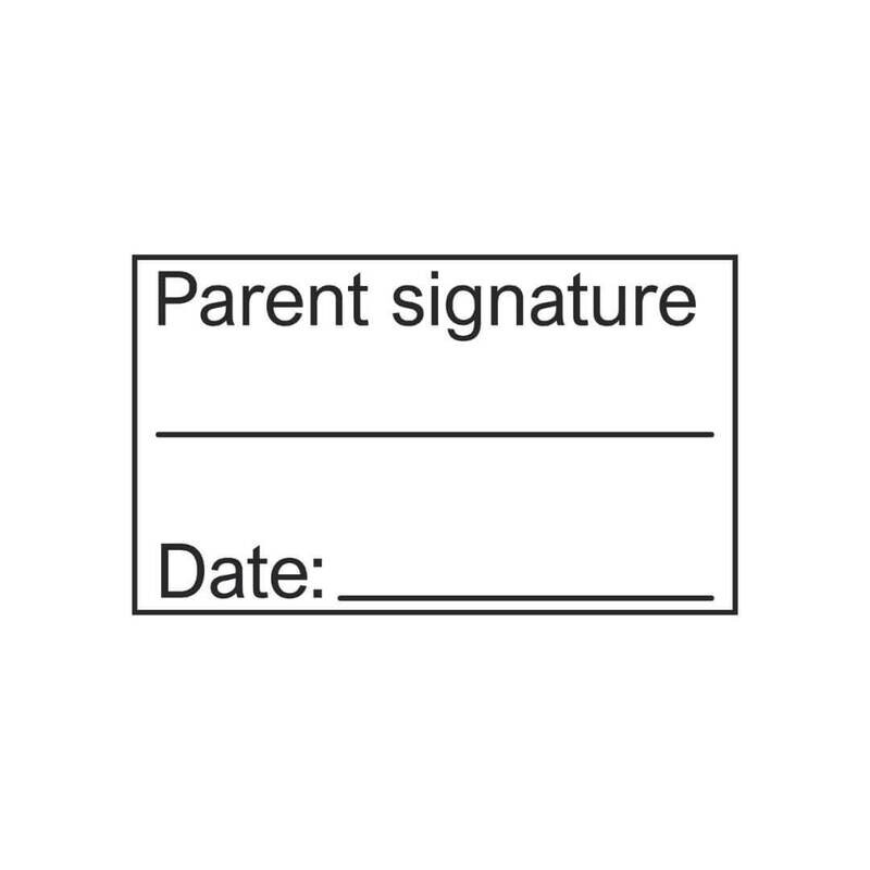 Parent Signature Stamp - S-826
