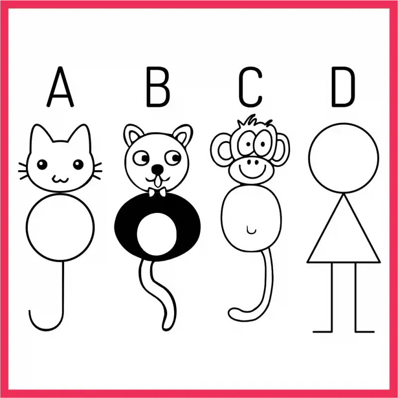 Clever Cat Writing Stamp