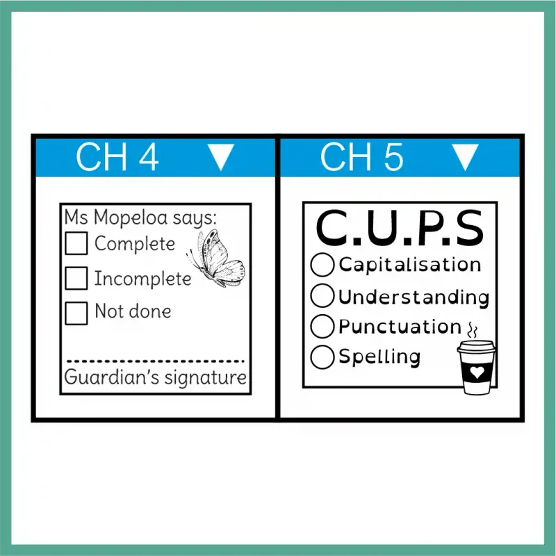Checklist Stamp - Small Square - S-530