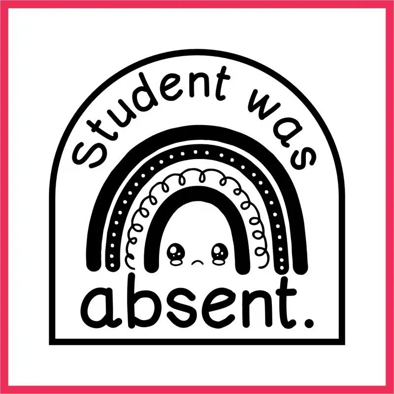 Absent Stamp for Teachers – Self-Inking | SA-Made Rubber Stamp