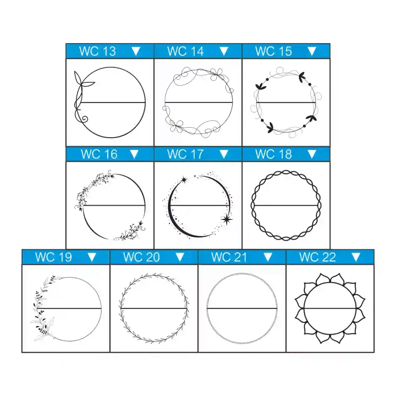 Marking Circle Teacher Stamp | 30 x 30 mm Wooden | Write-in Marks or Scores