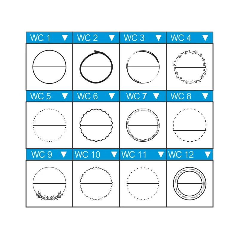 Marking Circle Teacher Stamp | 20mm x 20mm Wooden | Write-in Marks or ...