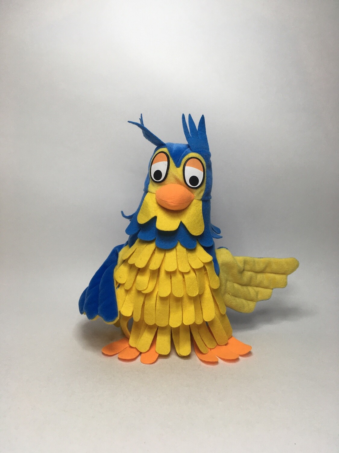 Huhn Hahn Handpuppe stehend 35cm selten