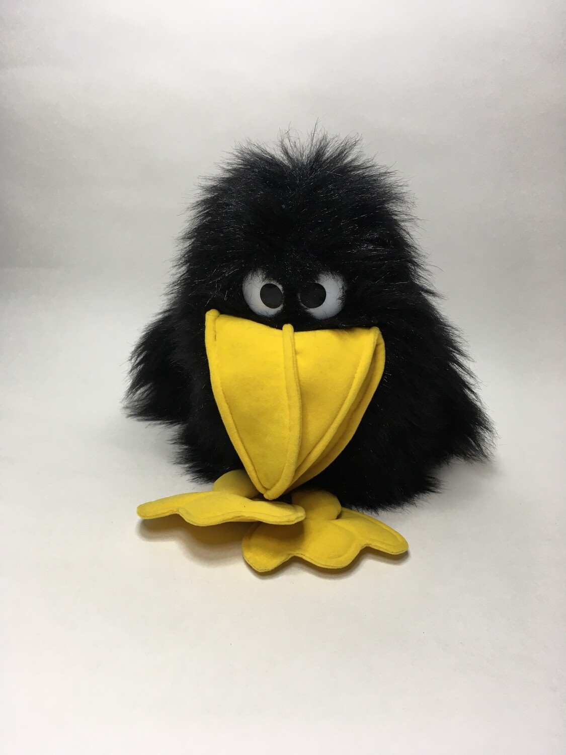 Rabe / Krähe Handpuppe stehend 40cm ( beliebt )