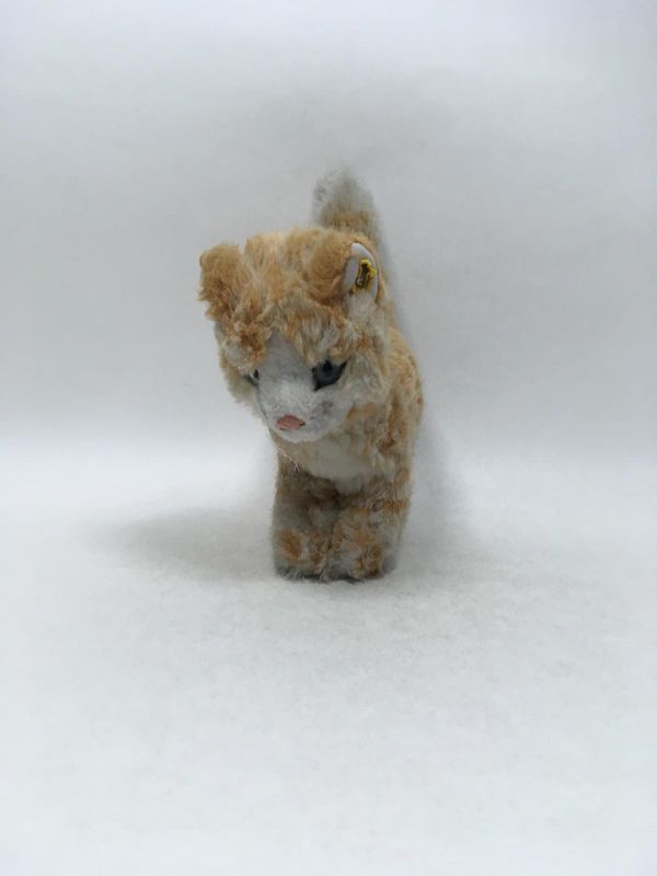 Steiff Katze Lizzy mit Knopf stehend 25 cm Sammlerstück Vintage