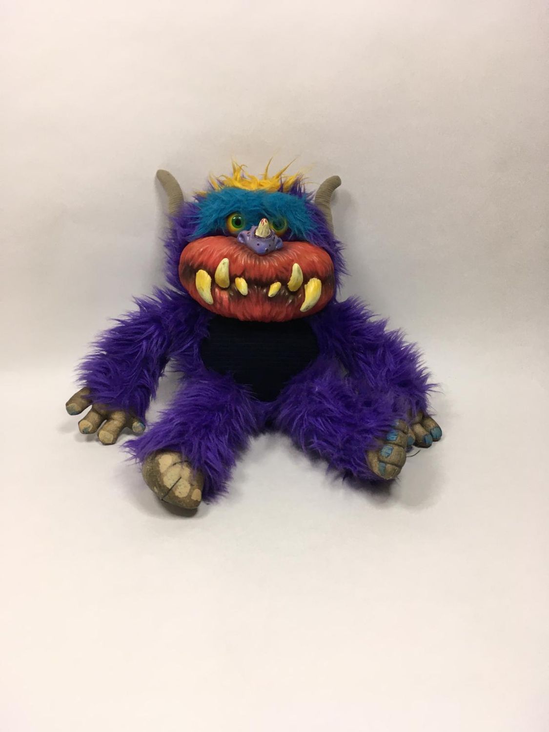 Kuschelmonster My pet monster Amtoy 80er Jahre stehend 45 cm Mega ...