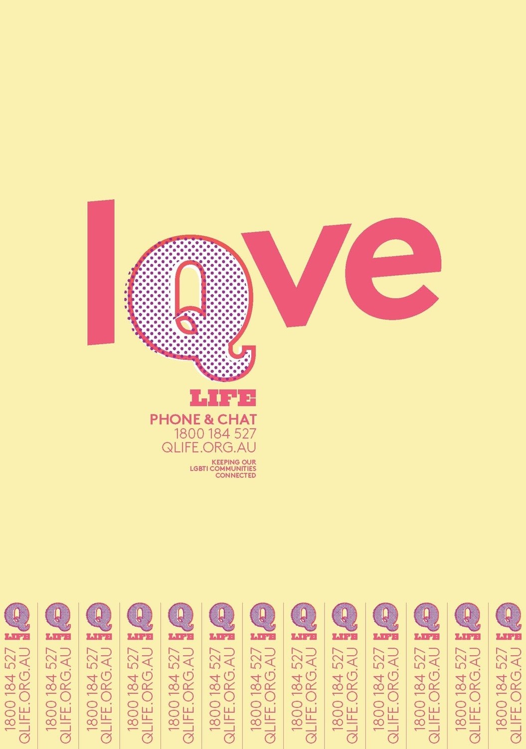 QLife Poster - Love - A3 - Store - Twenty10 NSW