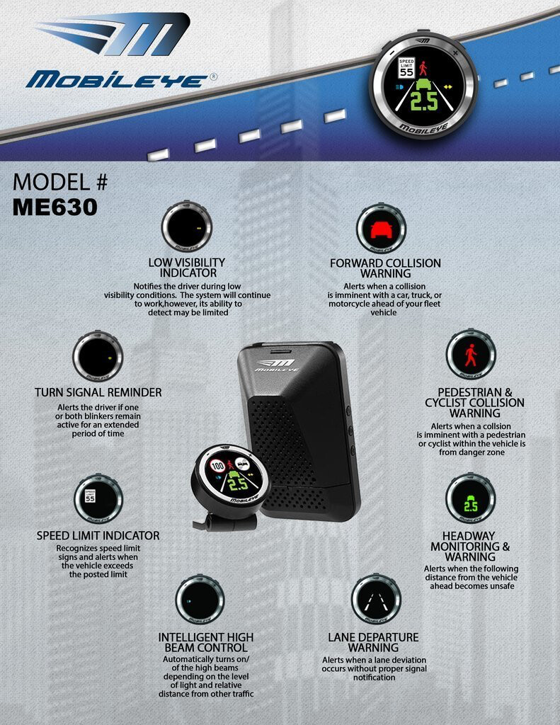 Mobileye ADAS Collision Avoidance - Advanced Driver Assistance System ...
