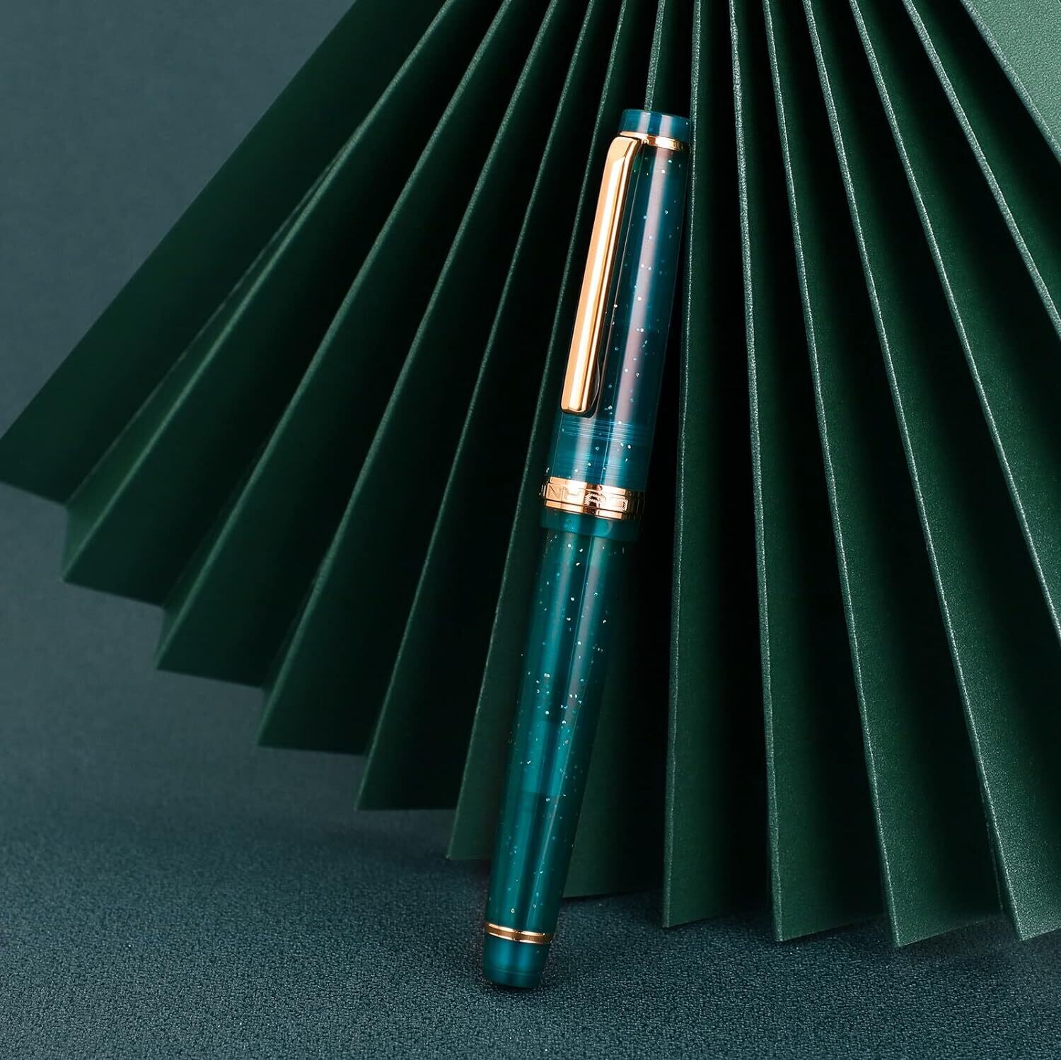 JINHAO 82 STAR DUST Resin Fountain Pen Golden Clip and Trims, Two Tone ...