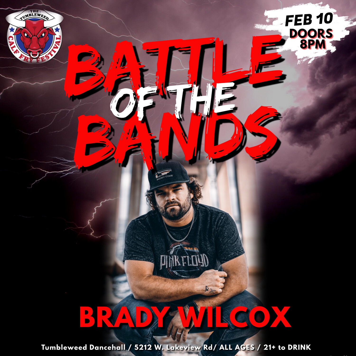 Battle Of The Bands-Brady Wilcox & The Band- February 10