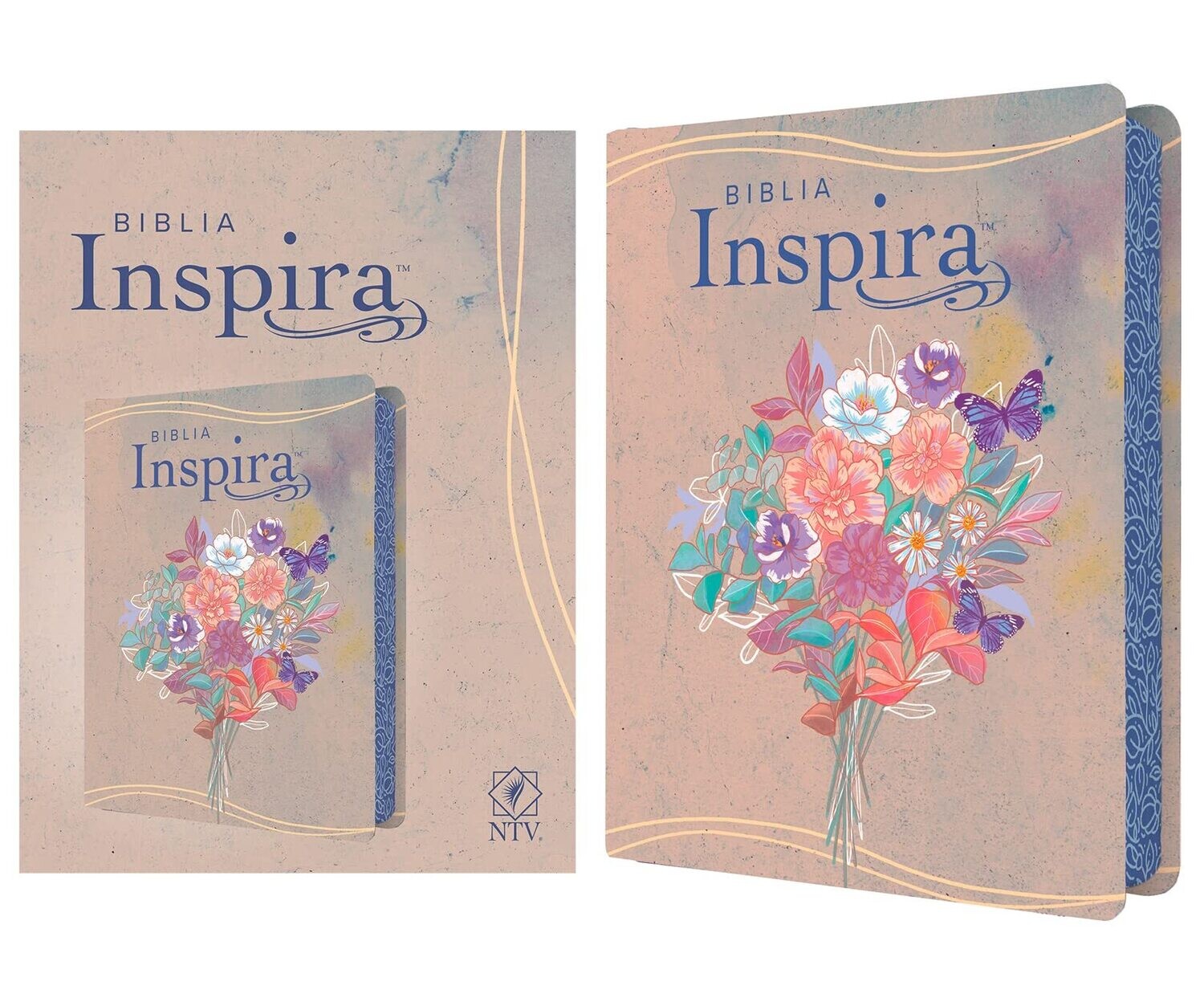 Biblia NTV Inspira, Imit. Piel, Rosado Acuarela (Free Shipping)
