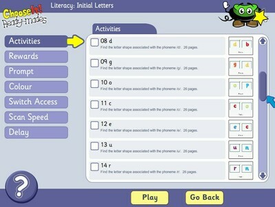 ChooseIt! Ready Mades Literacy Initial Letters | CAPS